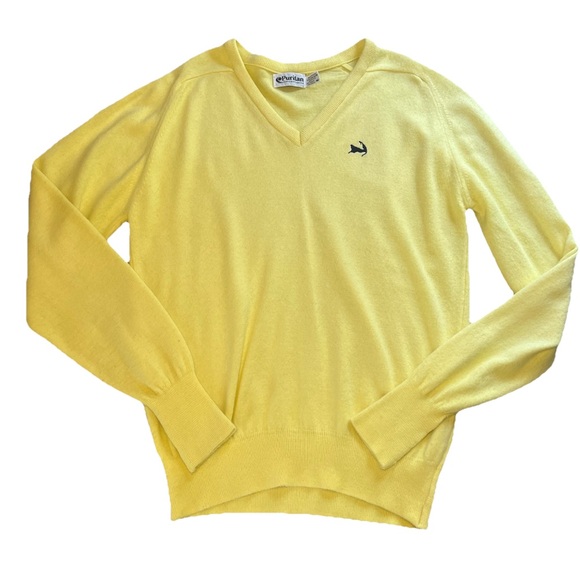Puritan | Sweaters | Vintage 7s Puritan Sweater Mens Medium Yellow ...